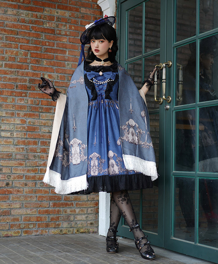 Doris Night -Perfume Bottles- Vintage Classic Lolita Jumper Dress